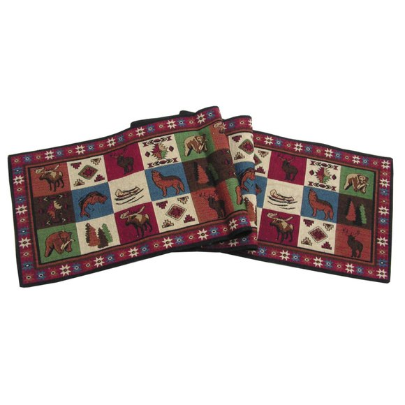 Kinara | Dining | Nwt Lodge Collage Northwestern Design Table Runner ...